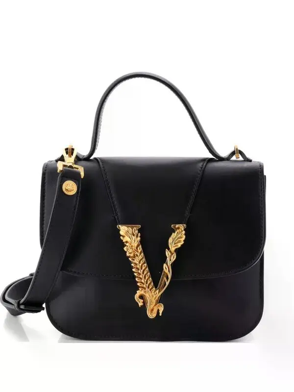 Versace Virtus Top Handle Bag - Black