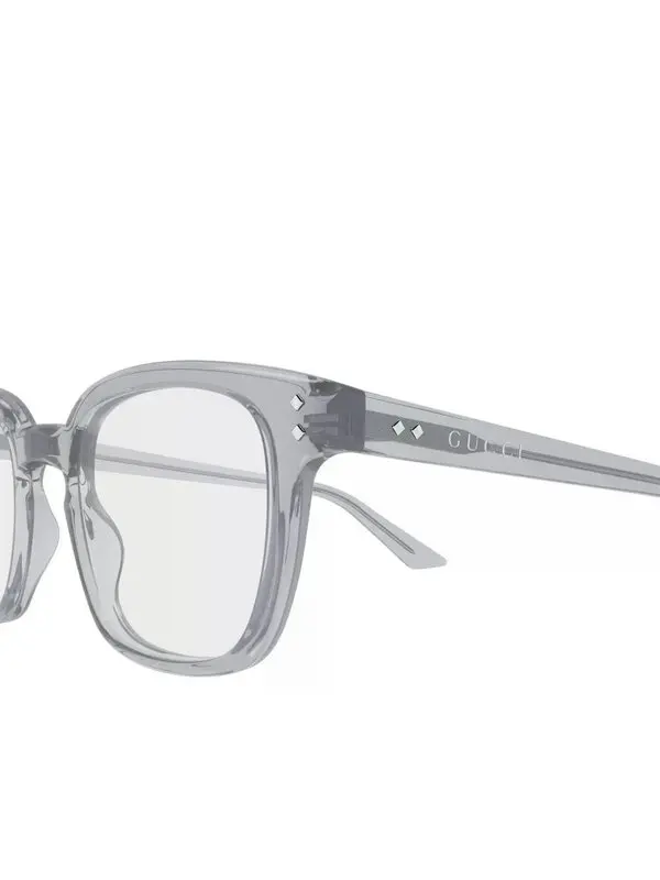 Gucci Logo-detail Square-frame Glasses