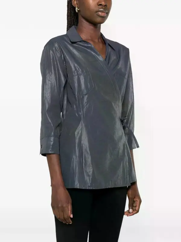 Paloma Wool Wrap-style Chest Pocket Blouse