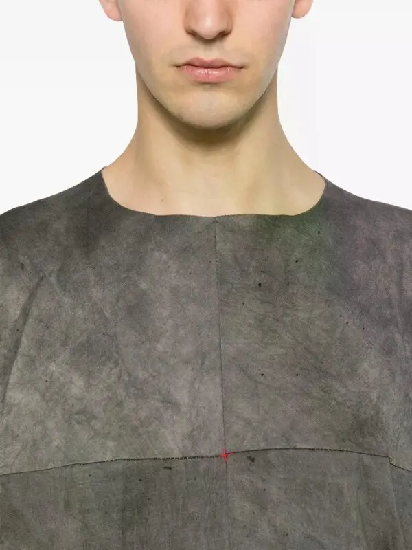 MA+ Panelled Distressed-effect T-shirt