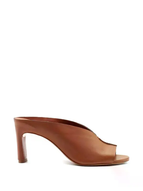 DEL CARLO Metis Open-toe Leather Sandals - Brown