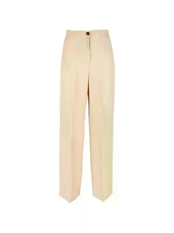 Marella High-waisted Trousers With Pressed Crease