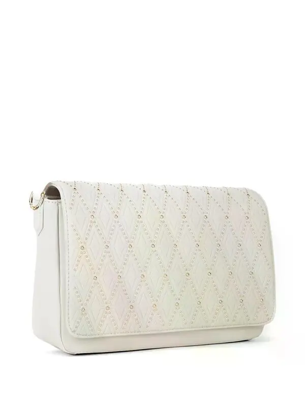 MARIO VALENTINO Diamond-quilted Stud-embellished Shoulder Bag