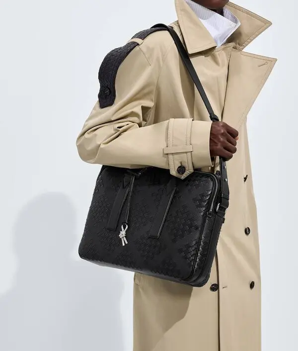 Bottega Veneta Getaway Briefcase - Black