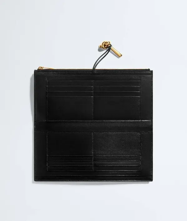 Bottega Veneta Andiamo Wallet Organizer - Black