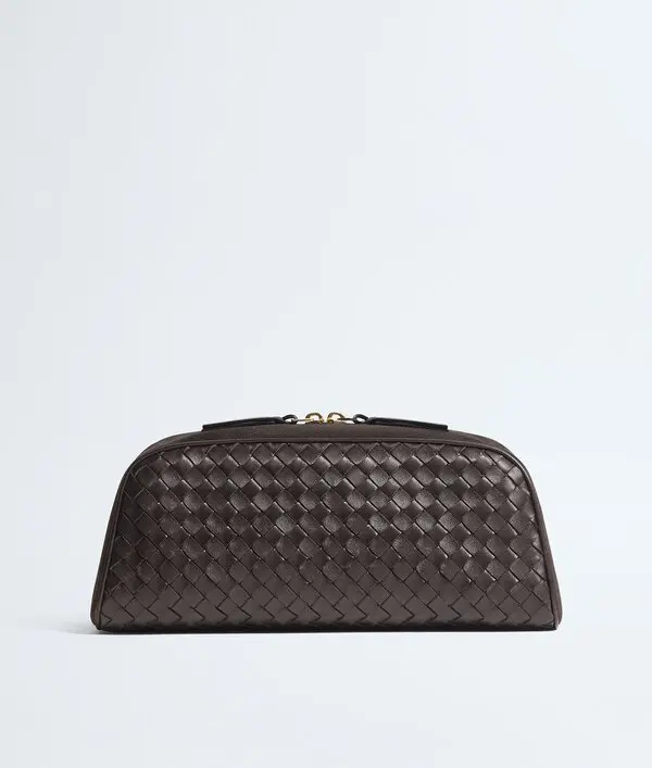 Bottega Veneta Large Nodo Pouch - Espresso