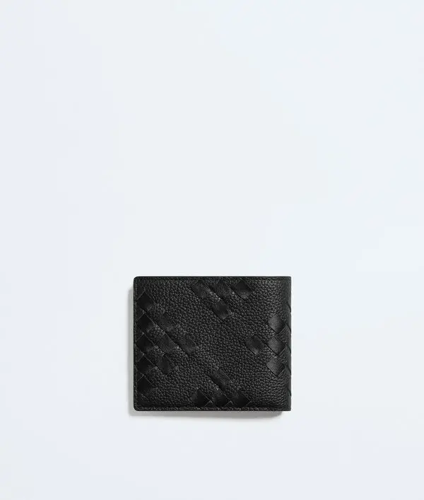 Bottega Veneta Intrecciato Bi-fold Wallet - Black