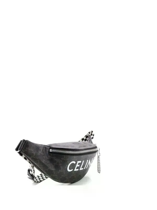 Celine Triomphe Coated Canvas Belt Bag