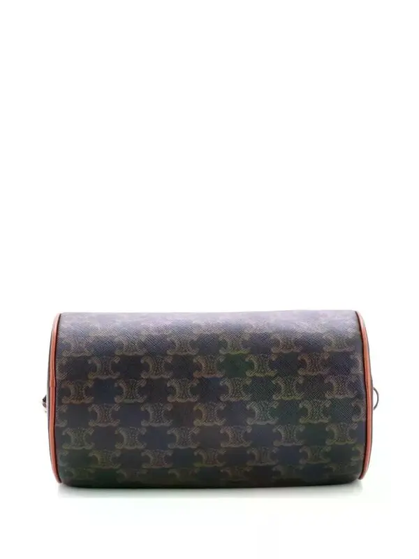 Celine Logo Cylinder Bag Triomphe Coated Canvas Crossbody Bag