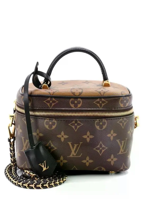 LOUIS VUITTON Vanity Handbag Reverse Monogram Canvas Pm Satchel