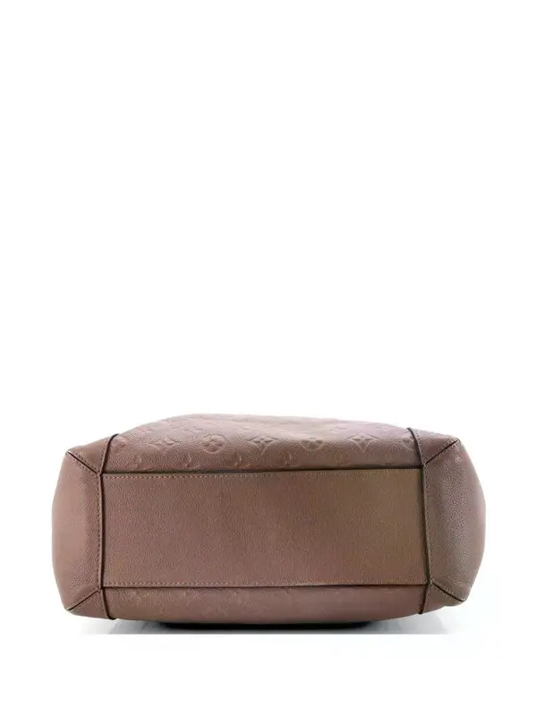 LOUIS VUITTON Bagatelle Monogram Empreinte Leather Hobo Bag - Neutrals