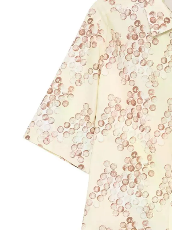 CROQUIS Circle-print Short-sleeve Shirt