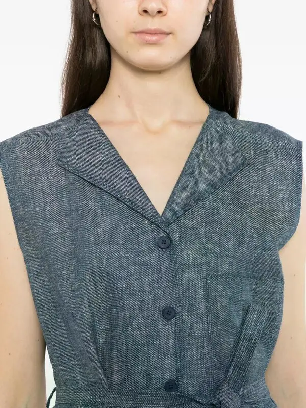 LESS V-neck Sleeve Dress