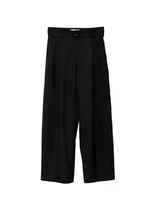 LESS Belted Wide-leg Trousers