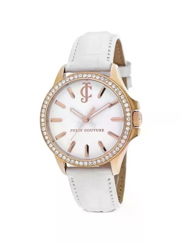 Juicy Couture Crystal Bezel Watch - White