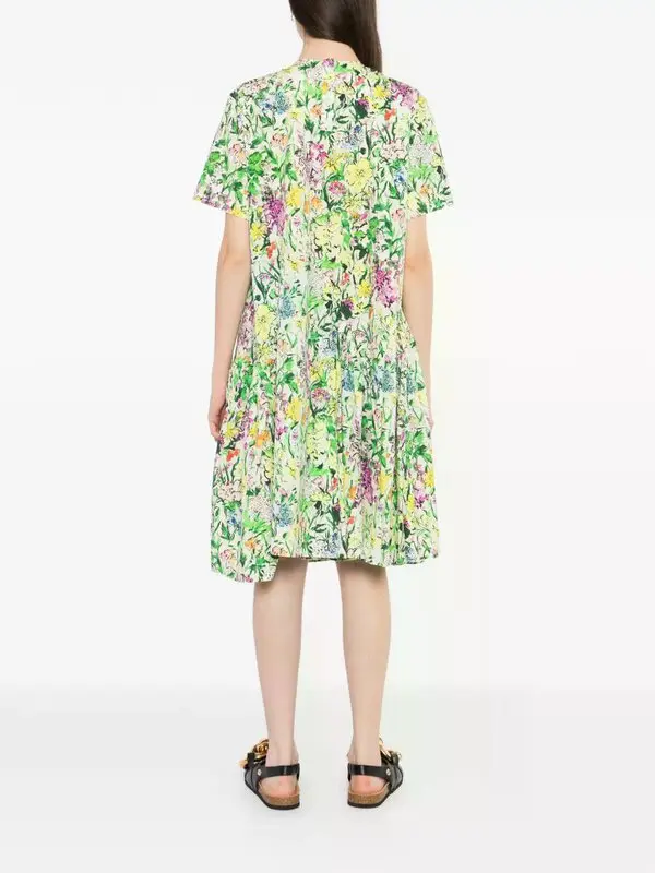 JNBY Floral Print Round Neck Dress