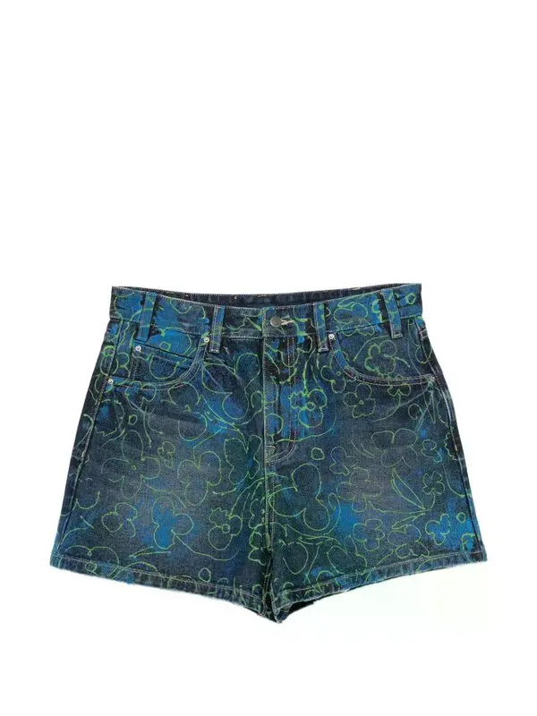 JNBY Floral-print Denim Shorts