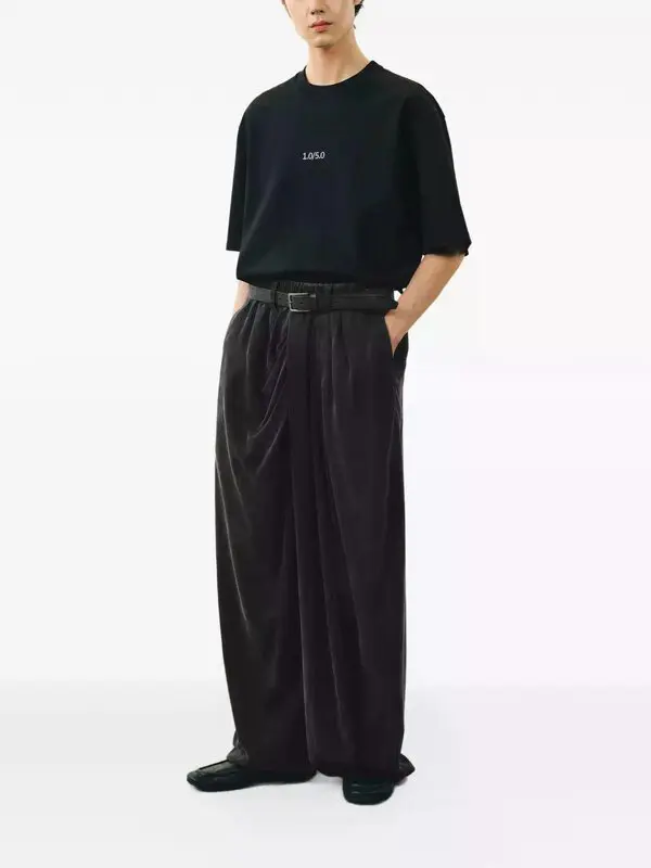 CROQUIS Logo-patch Trousers