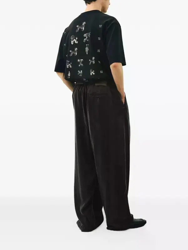 CROQUIS Logo-patch Trousers
