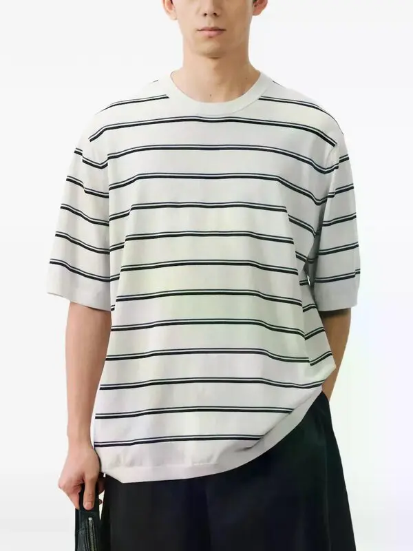 CROQUIS Striped T-shirt - White