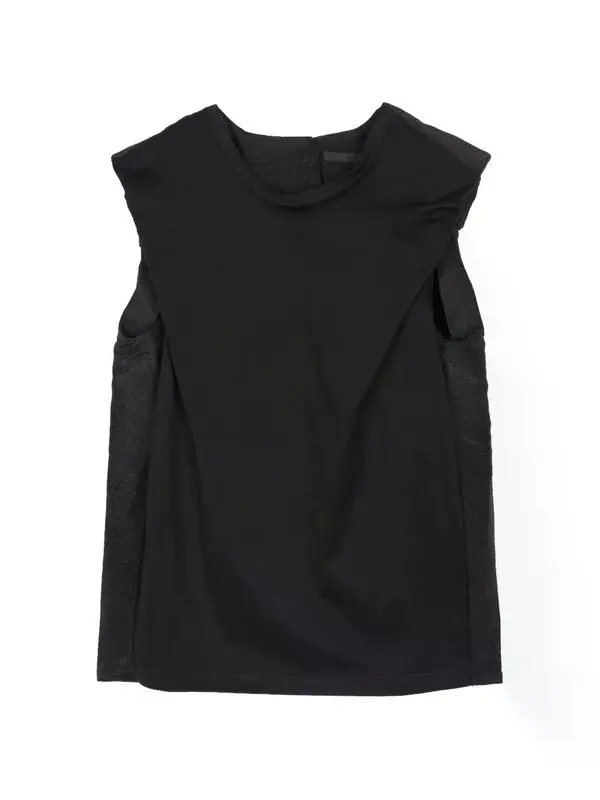 JNBY Sleeveless Round Neck Blouse - Black