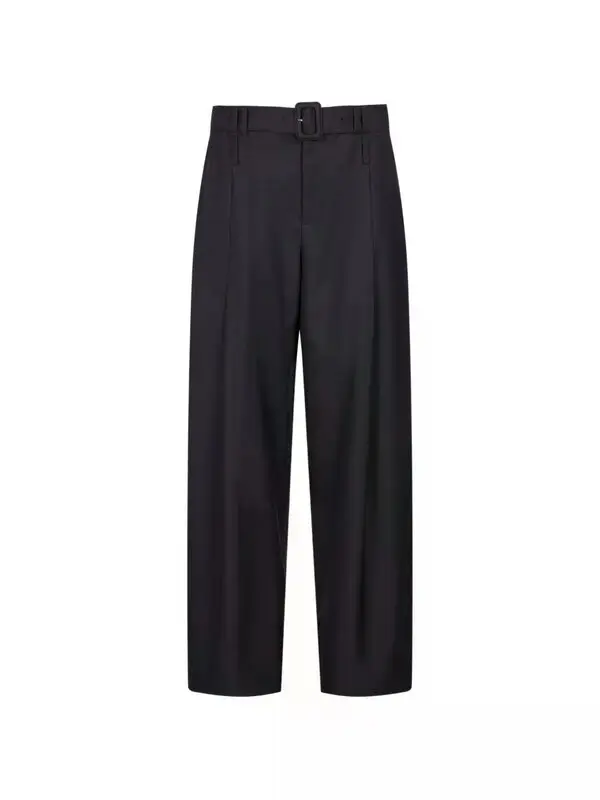 LESS Belted Wide-leg Trousers - Black