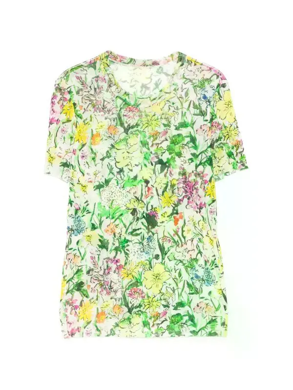 JNBY Floral-print Mesh T-shirt