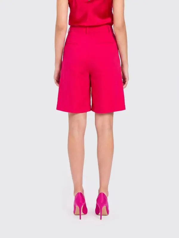TWINSET Linen Blend High-waisted Shorts