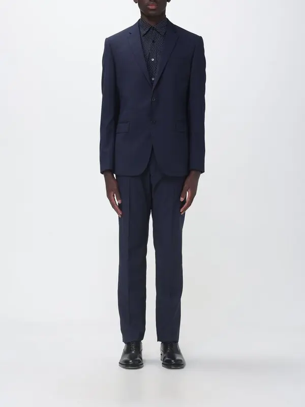 Emporio Armani Single-breasted Suit With Classic Lapels And Patch Pockets