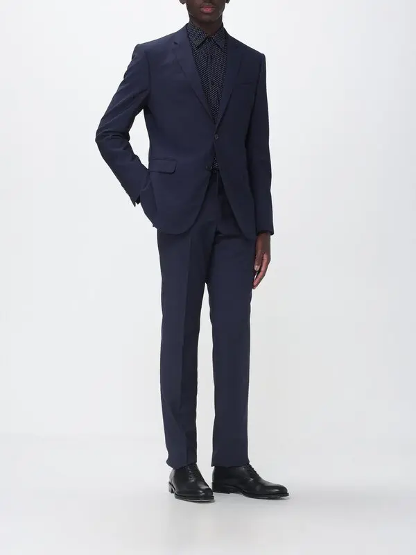 Emporio Armani Single-breasted Suit With Classic Lapels And Patch Pockets