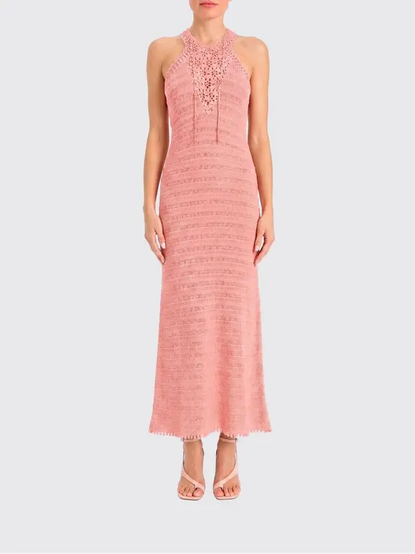 TWINSET Crochet Halterneck Maxi Dress