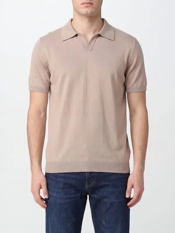 ROBERTO COLLINA Polo Shirt - Nude