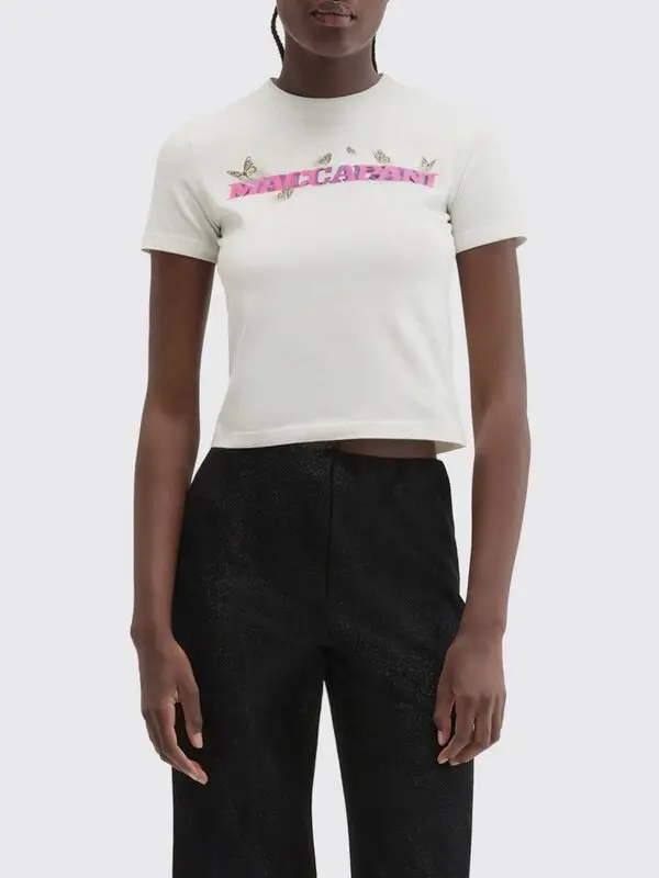MARGHERITA MACCAPANI Logo Viscose T-shirt