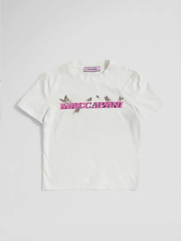 MARGHERITA MACCAPANI Logo Viscose T-shirt