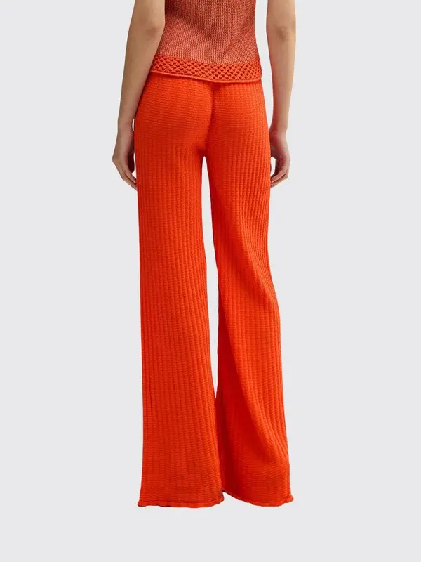 MARGHERITA MACCAPANI Bouncy Palazzo Cotton Trousers