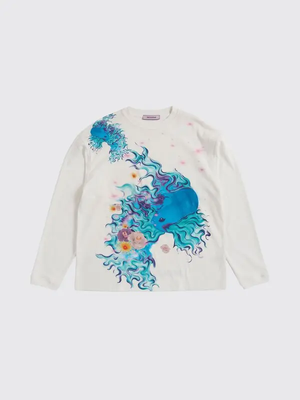 MARGHERITA MACCAPANI Graphic Print Cotton Long Sleeve T-shirt