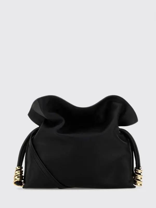 Loewe Flamenco Leather Clutch - Black