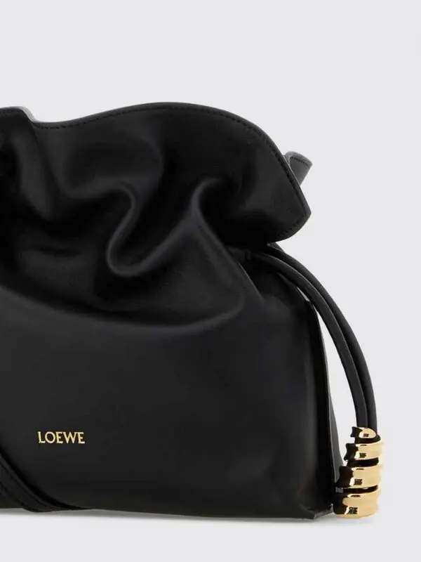 Loewe Flamenco Leather Clutch - Black