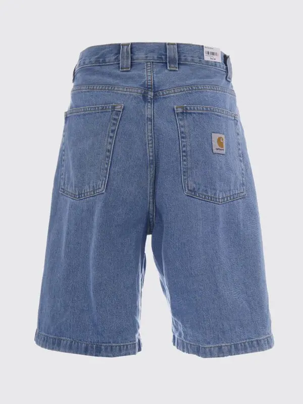 Carhartt Work In Progress Cotton Denim Shorts - Blue