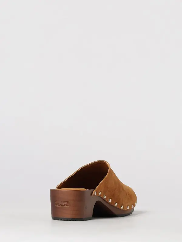 Superga Suede Studded Clogs