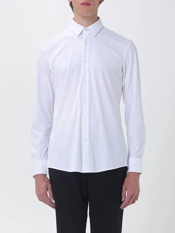 BOSS Classic Cotton Poplin Shirt - White