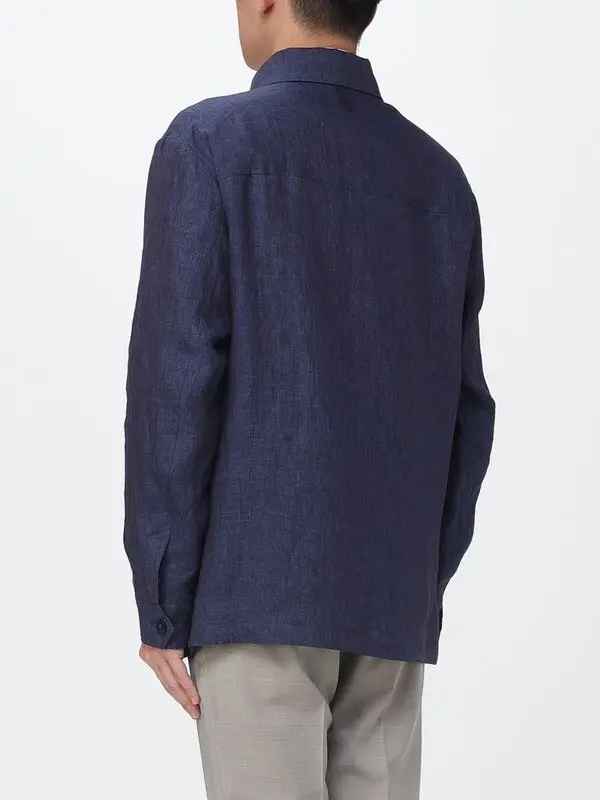 Canali Linen Shirt Jacket