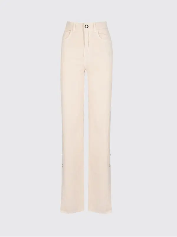TWINSET Cotton Denim Flared Jeans