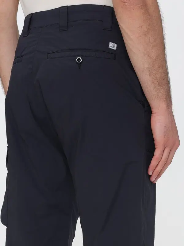 C.P. COMPANY Cotton Blend Cargo Trousers - Blue