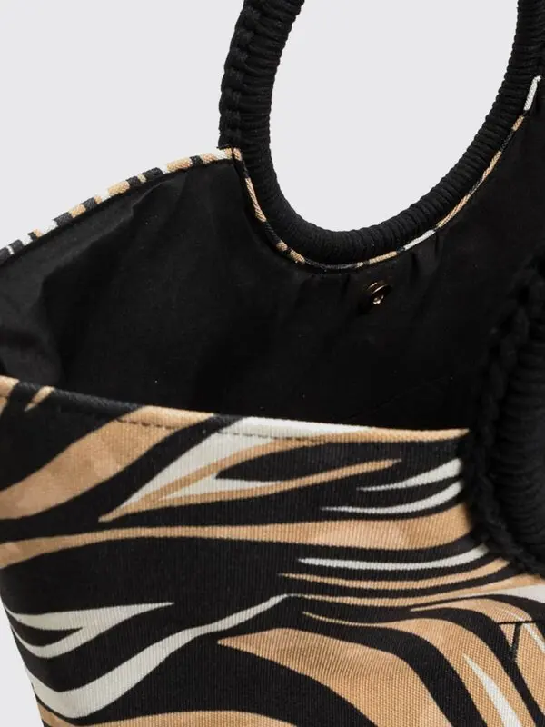 TWINSET U & B Zebra Print Tote Bag With Hoop Handles - Fa01