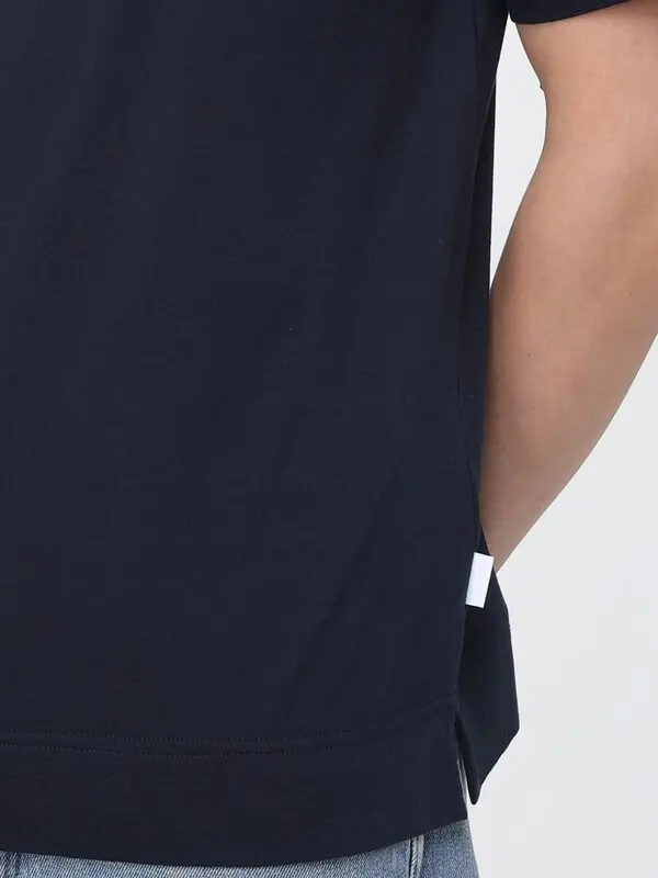 LARDINI Cotton Polo Shirt - Blue
