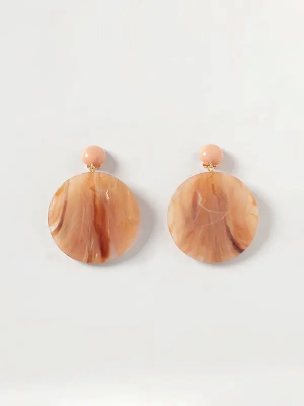 Emporio Armani Disc Earrings - Coral