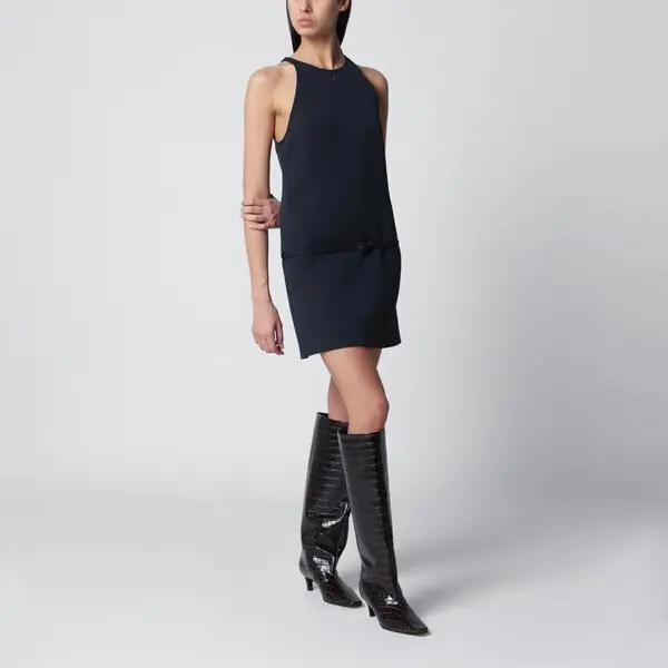 COURREGES Sleeveless A-line Mini Dress With Belt