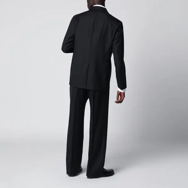 Tagliatore Double-breasted Wool Suit - Black