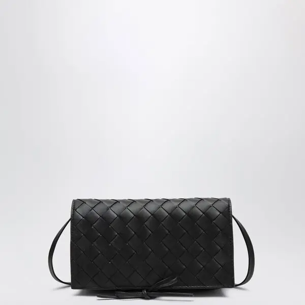 Bottega Veneta Intrecciato Crossbody Bag - Black